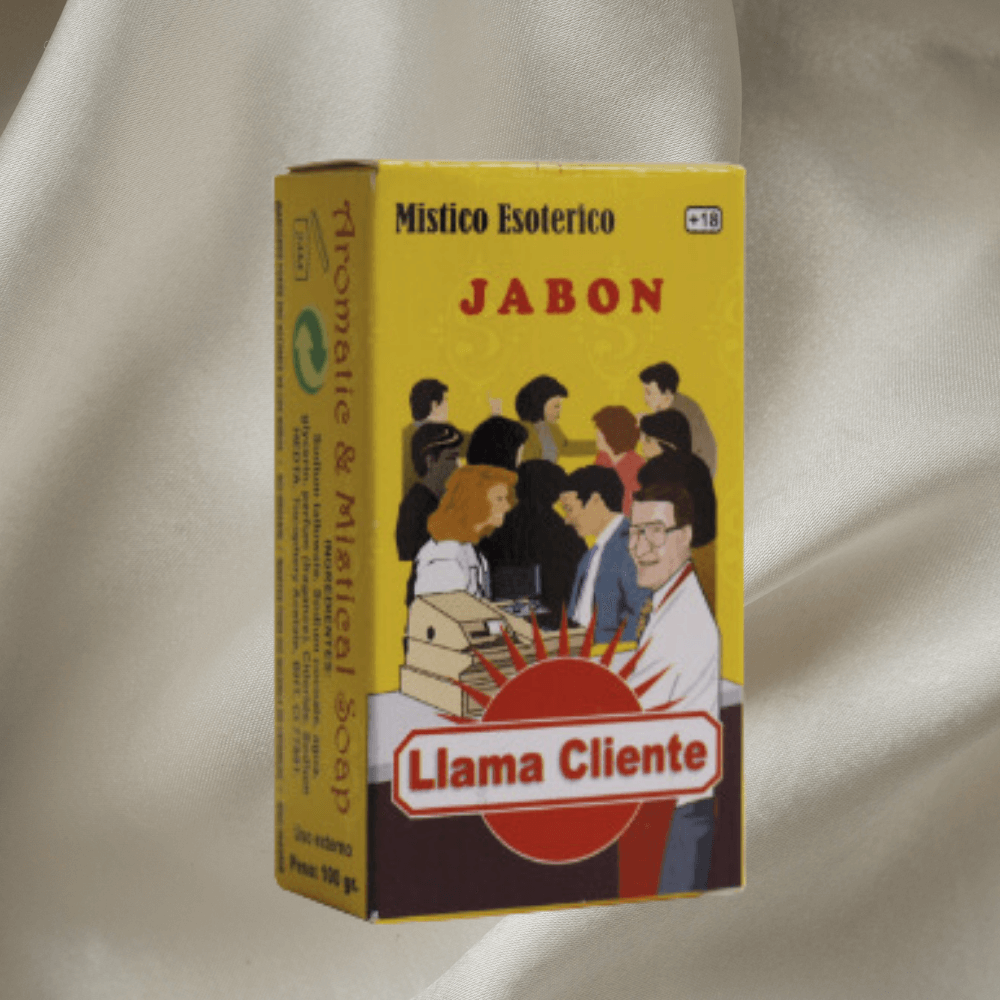 Jabón "Llama clientes"